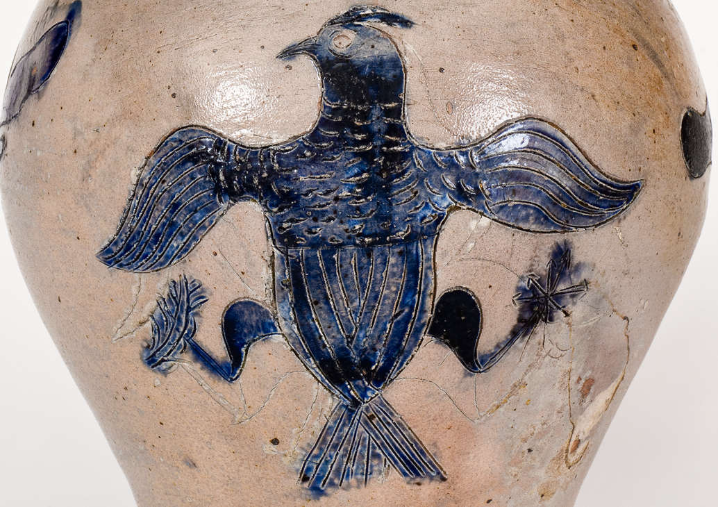 Antique Stoneware Auction, American Redware Pottery Auction by Crocker Farm