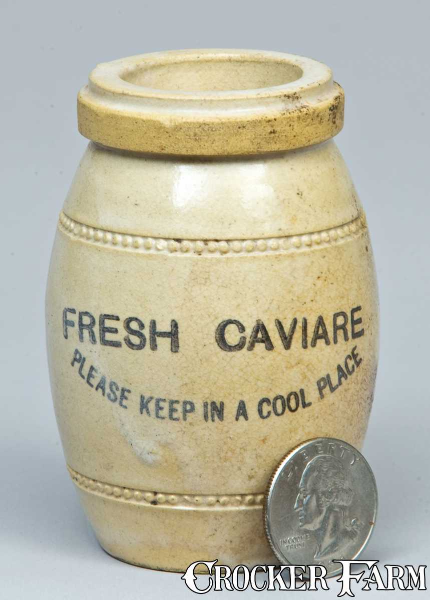 Fresh Caviar Jar, possibly White's Utica -- Lot 126 -- July 11, 2009 ...