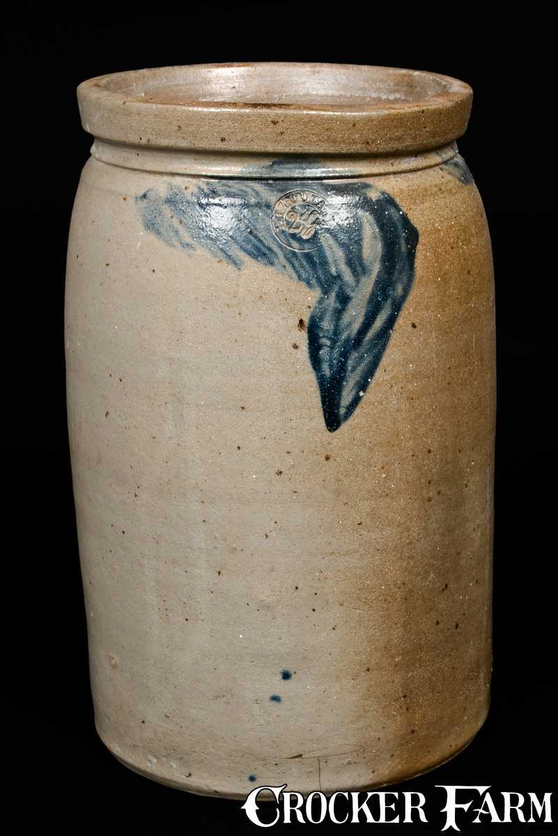 P. HERRMANN (Peter Herrmann) Baltimore Stoneware Crock -- Lot 293 ...